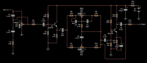 Berbagi Ilmu Rangkaian Tone Control Mono 2 Transistor