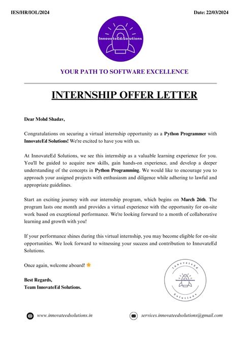 Mohd Shadav On Linkedin Pythoninternship Innovateedsolutions Codingjourney 10 Comments