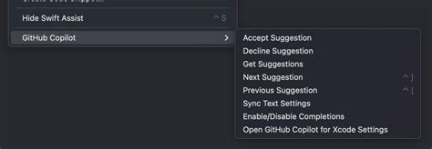 Github Copilot を Xcode で使う（github 公式の Xcode 機能拡張）