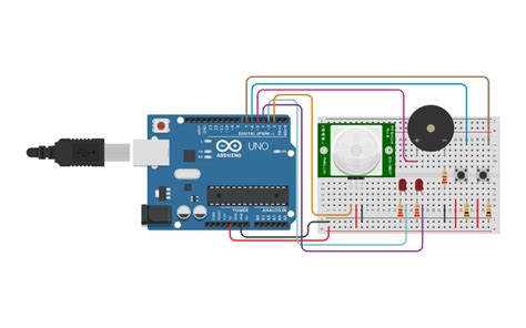 Circuit Design Assignment 1 Arduino Code For Alarm System With Motion Sensor Tinkercad