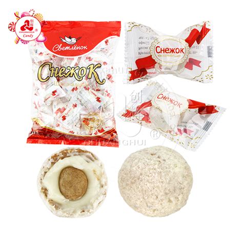 Supply Coconut Silk Coating Puff Ball Nut And White Chocolate Cream Filling Crisp Cookie Ball Ch