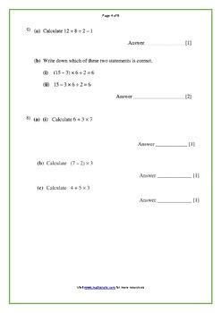Order Of Operations By MathsNote TPT