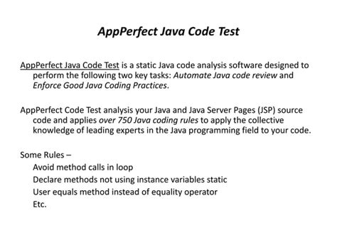 coding standards for java pptx