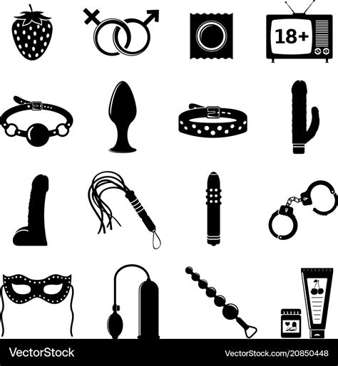 Sex Icons Royalty Free Vector Image Vectorstock