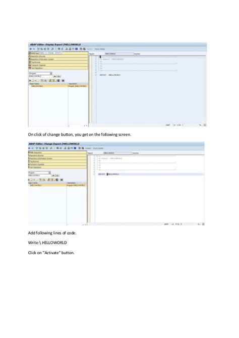 Step By Step Guide For Creating First Abap Report In Sap