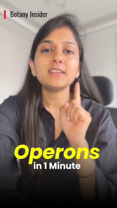Operon Concept Explained In 60 Seconds Botanyinsider Youtube