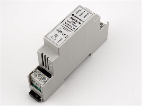 Dim12din Led Dimmer Rotary Potentiometer Controlled Din Rail Pwm 12v 24v 5a Low Voltage