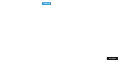 Date Picker Codesandbox