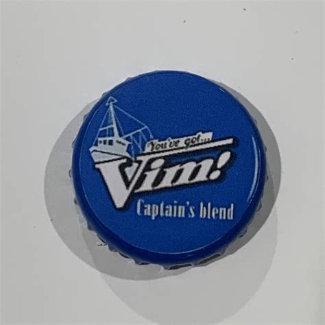 Fallout Vim Captains Blend Bottle Cap Pin Etsy