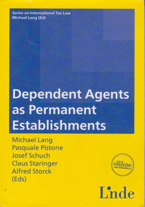 Dependent Agents As Permanent Establishments Ddtc Library