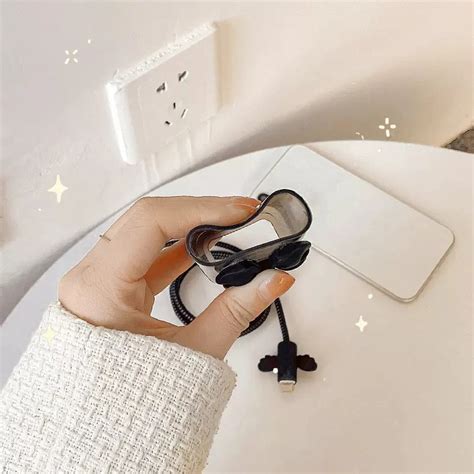 Cute Love Heart Cable Protector Kawaii Usb Charging Head