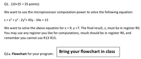 Q1b Write An Arm Assembly Language Program For The