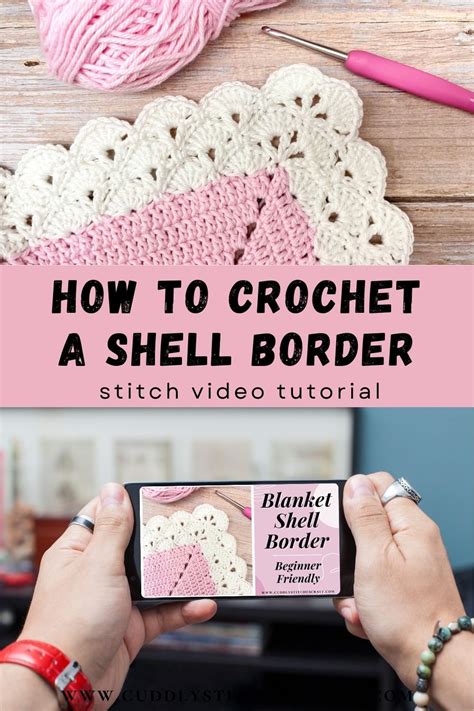 How To Crochet A Shell Border Stitch Video Tutorial In 2025 Shell