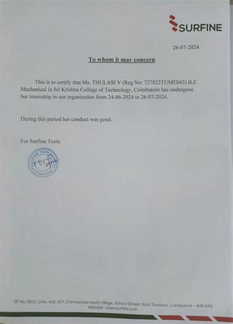 Thulasi V On Linkedin Internship Manufacturing Automotiveindustry Engineering Innovation