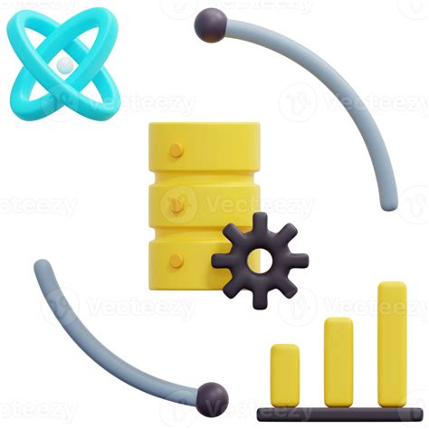 Data Science 3d Render Icon Illustration 11619366 Png