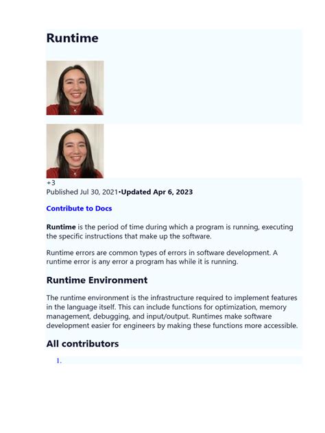 Runtime Pdf