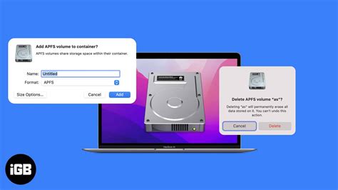 How To Add Delete Or Erase Apfs Volumes On Mac Igeeksblog