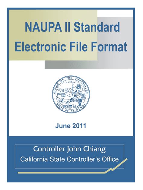 Ca Naupa Ii Standard Electronic File Form Fill Online Printable Fillable Blank Pdffiller