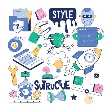 Web Programming Seamless Pattern With Coding And Development Elements