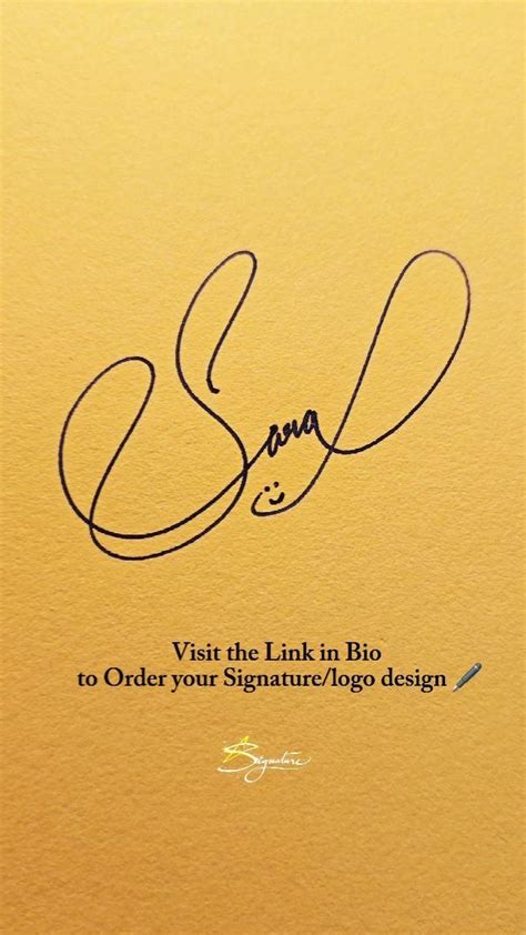 S Name Signature Sara 🖋️ Customsignature Signaturedesigner