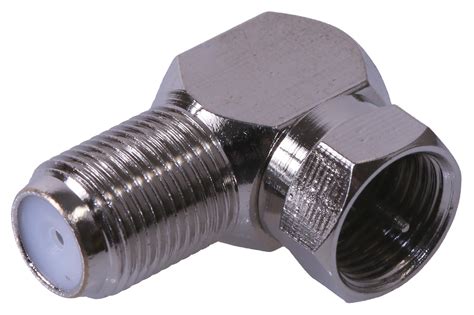 F Plug To F Socket Right Angle Adaptor Pack Of Proception CPC