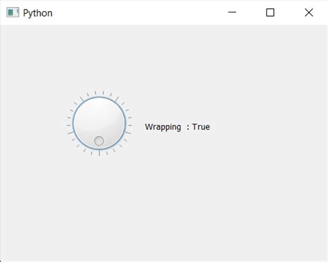 Pyqt Qdial Getting Wrapping Property Geeksforgeeks