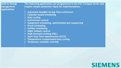 Siemens Pxc Controller Series Part 2