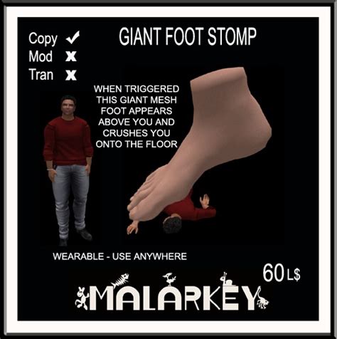 Second Life Marketplace Giant Foot Stomper