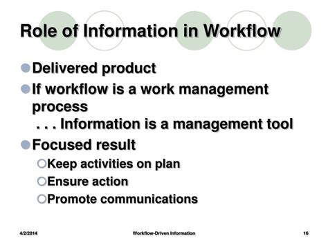 PPT Workflow Driven Information PowerPoint Presentation Free Download ID