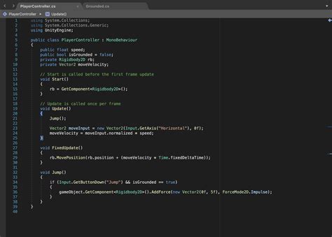 jumping script not working r unity2d