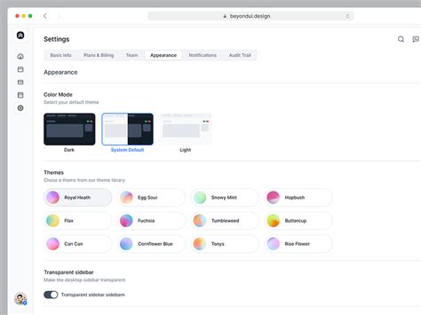 Appearance Settings By Beyond Ui On Dribbble