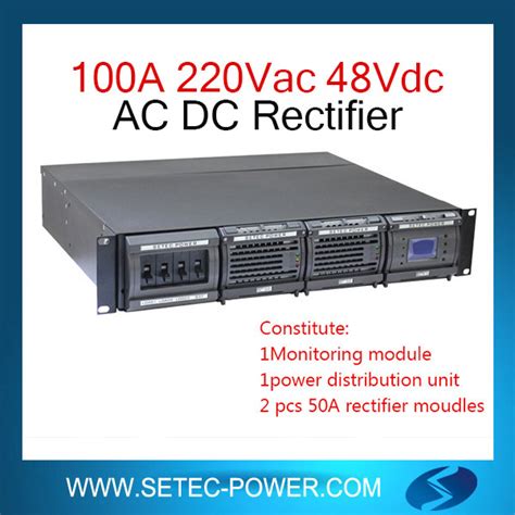 220VAC 48VDC Rectifier System For Telecom Rectifier AC To DC 100AMP And 220VAC 48VDC Rectifier