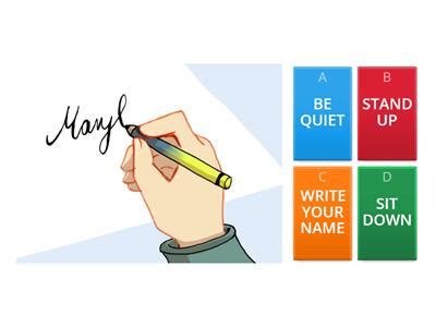 Classroom objects and commands Recursos didácticos