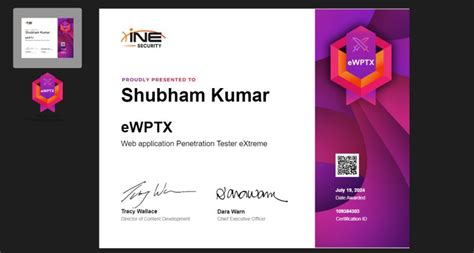 Im Thrilled To Share That Ive Successfully Completed The Ewptx