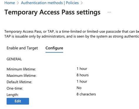 Simplified Access Control With Azure Temporary Access Passes
