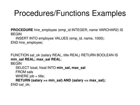 Ppt Plsql Procedural Language Structured Query Language Powerpoint Presentation Id5425671