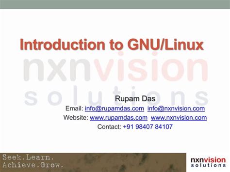 Introduction To Gnulinux Ppt