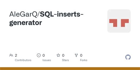 Github Alegarqsql Inserts Generator