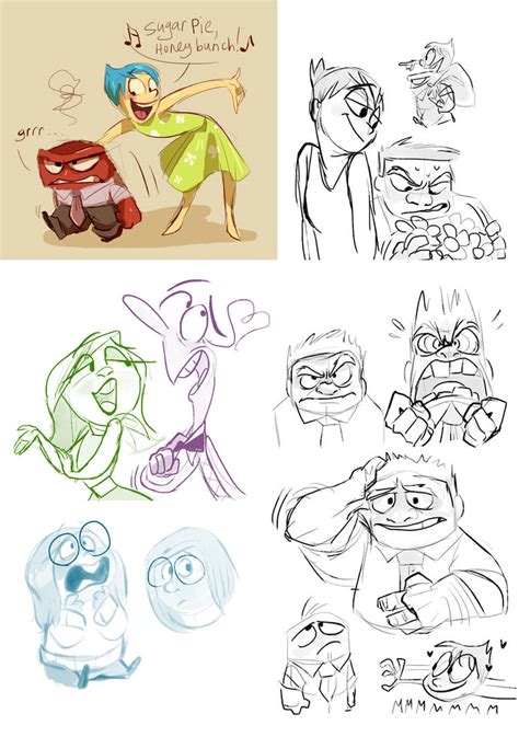 Inside Out Sketchdump By Frozenspots On Deviantart