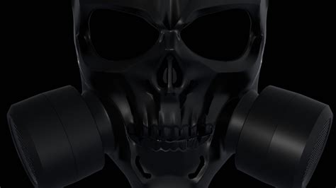 3d Skull Gasmask Model Turbosquid 2173474