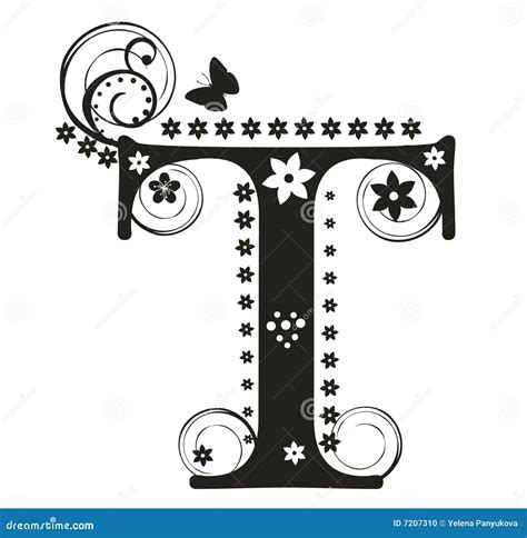 Fancy T Letter