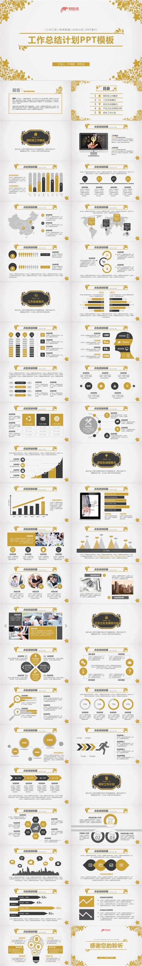 黄色powerpoint 2013创意能源通讯创业融资故事ppt的课件图片 Ppt模板下载 变色龙ppt