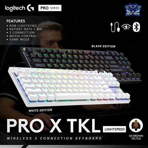 Jual Logitech G Pro X Tkl Lightspeed Rgb Wireless Gaming Keyboard Shopee Indonesia