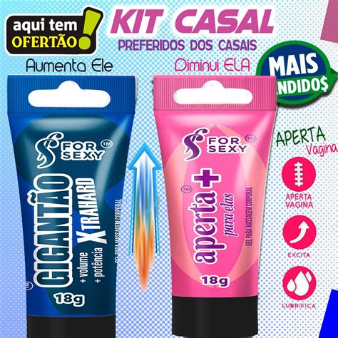 Kit Sex Shop Sensual E Excitante Elas E Eles Gigantao Apertadinha Noite
