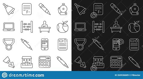 Set Line Marker Pen Dossier Folder Apple Pencil With Eraser Abacus Laptop Ringing Bell And