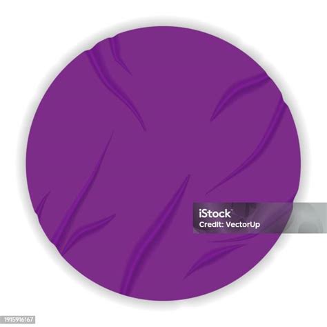 Template Glued Paper With Wrinkles Effect Realistic Stock Illustration