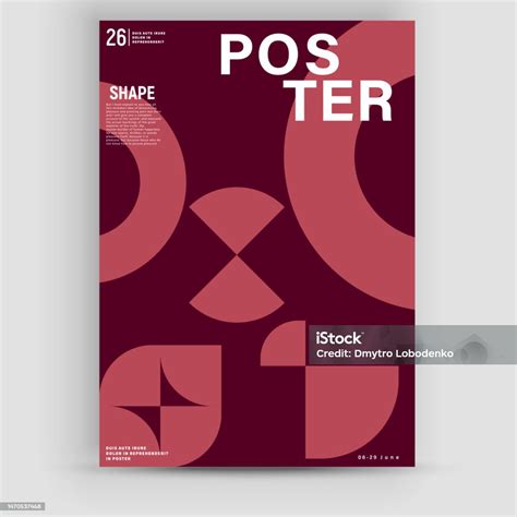 Bauhaus는 벡터 추상 요소로 만든 벡터 포스터 모형의 그래픽 디자인에서 영감을 받았습니다 0명에 대한 스톡 벡터 아트 및 기타 이미지 Istock