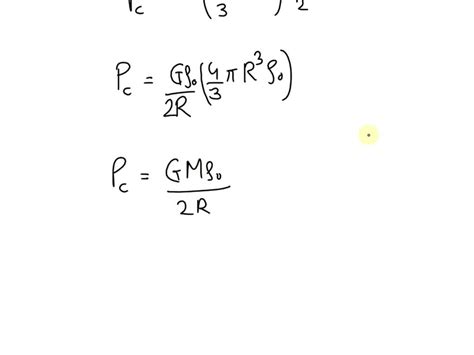 Solved Consider A Star With Mass M 15mo And Radius R 3ro Use The Equation Of Hydrostatic