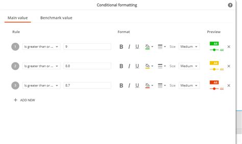 Grid Conditional Formatting