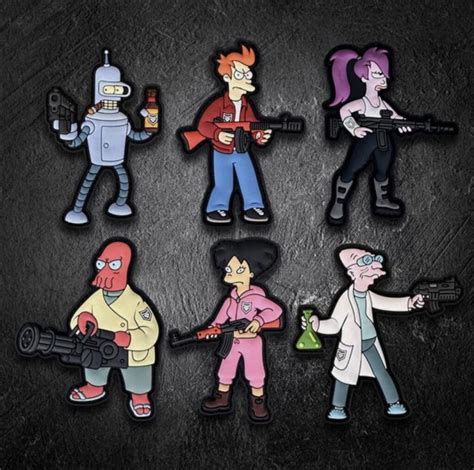 Futurama Forces 6 Pack Pvc Morale Patch Patchops
